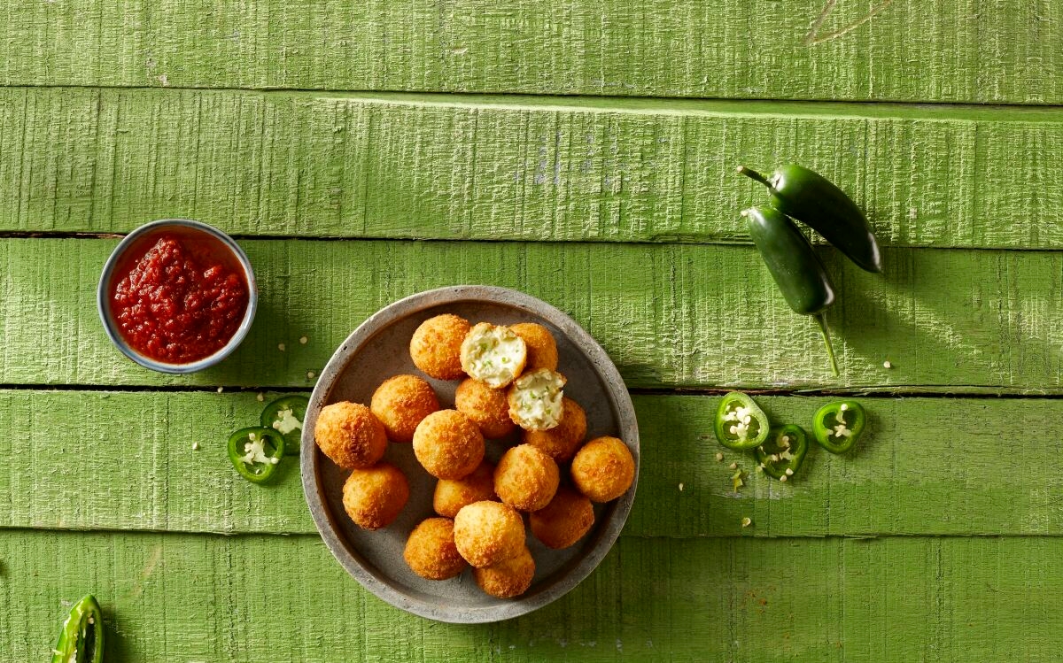 Aviko Jalapeno Snacks with cream cheese